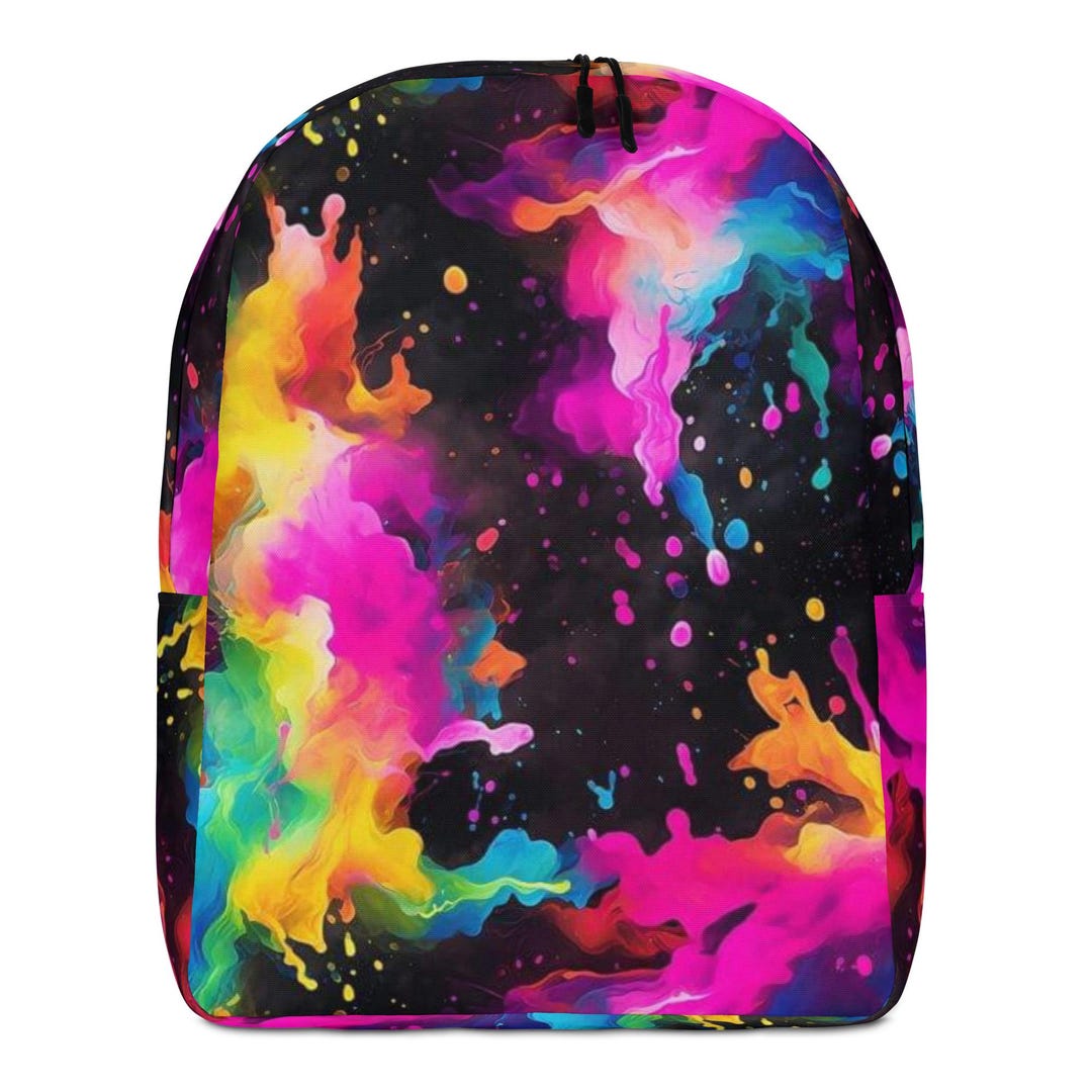 Paint Splatter Minimalist Backpack - Etsy