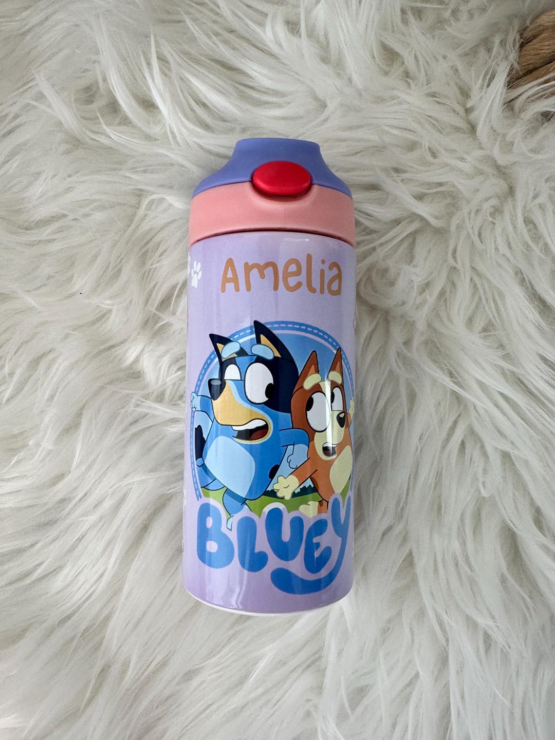 Bluey 12oz Kids Tumbler, Bluey Water Bottle, Back to School, Gifts for ...