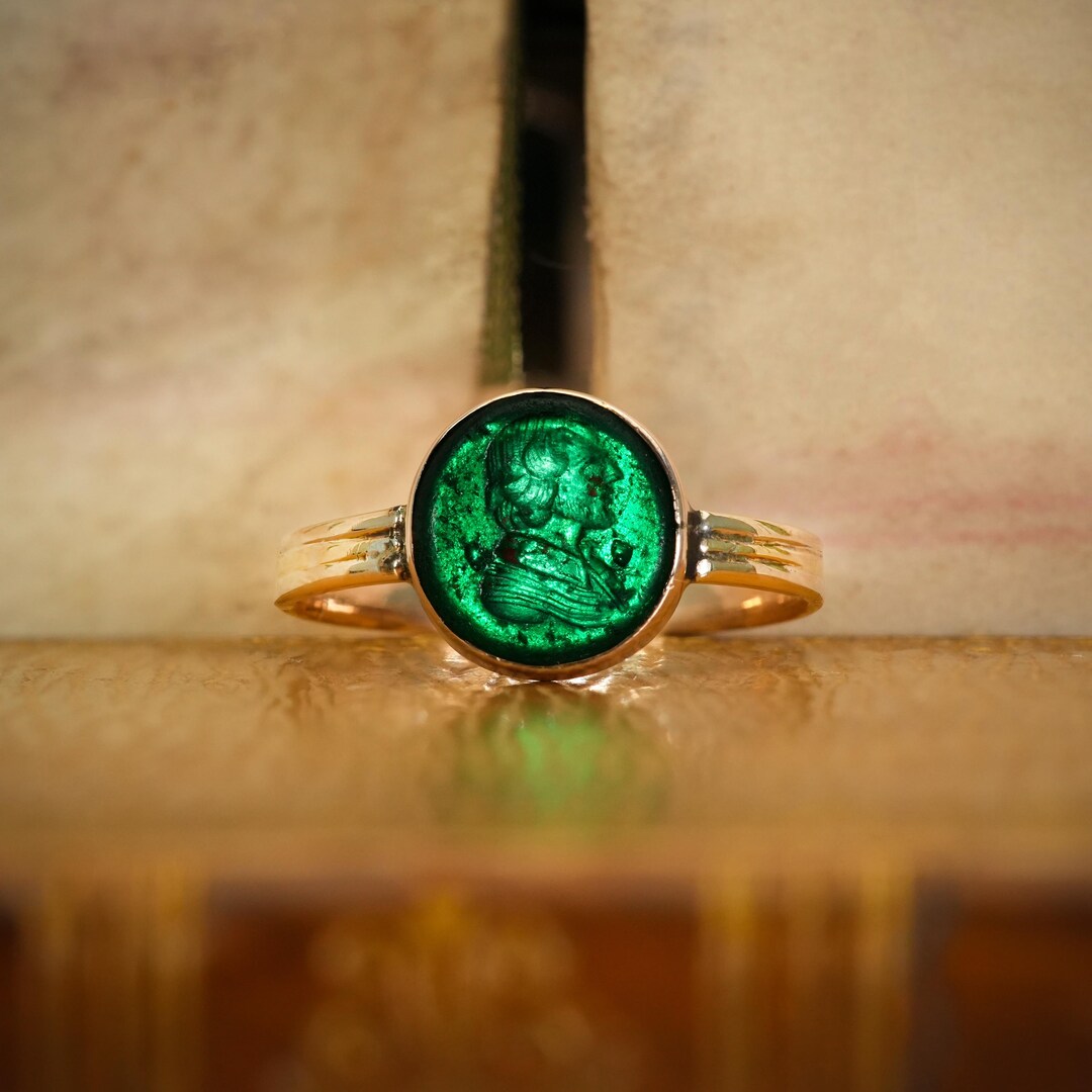Antiker Blutstein Intaglio Ring - Etsy.de