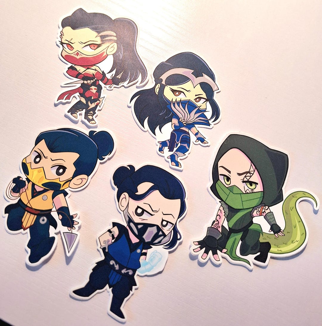 MK1 Character Stickers: Waterproof Matte Vinyl Die Cut - Etsy