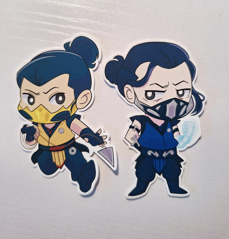 MK1 Character Stickers: Waterproof Matte Vinyl Die Cut - Etsy