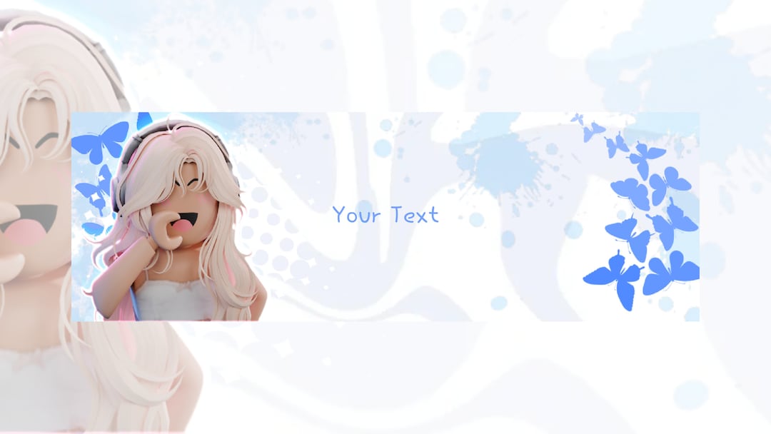 Customizable Roblox GFX Youtube Banner - Etsy