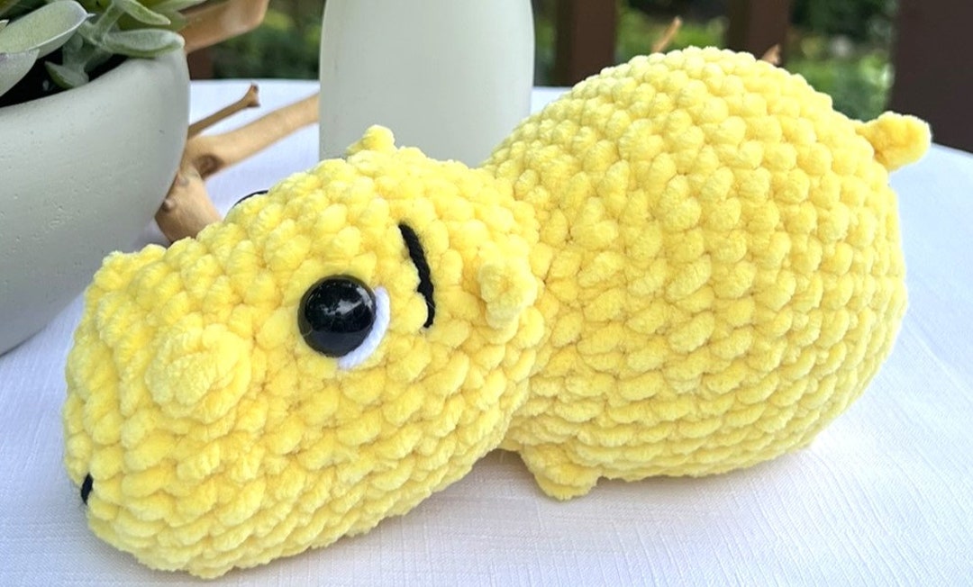 Hilda the Hippo is Handmade, Crocheted, Amigurumi, Plushie, Stuffie ...