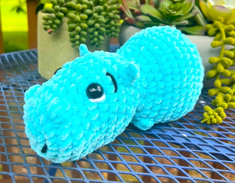 Handmade, Crocheted, Amigurumi, Plushie. Stuffie, Toy,l Hippopotamus - Etsy