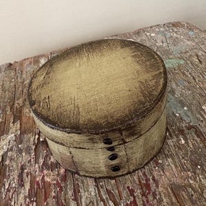 Primitive Paper Mache Chick, Easter Decor, Sage Green Band Pantry Box ...