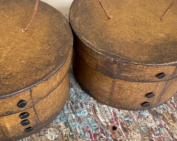 Mustard Yellow Primitive Pantry Boxes, Paper Mache Feather Tree ...