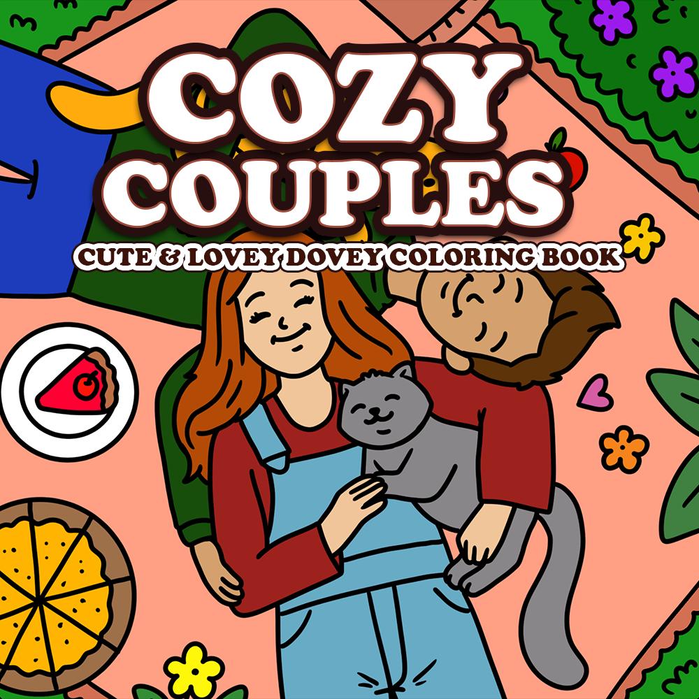 Cozy Couples Coloring Book | 10 Printable Coloring Pages | Cozy Season ...