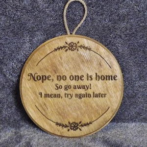 Home Wall Decor || Funny Front Door Sign - Etsy