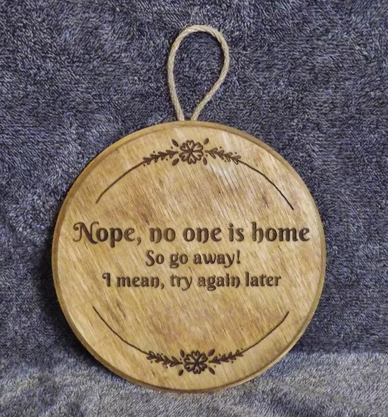 Home Wall Decor || Funny Front Door Sign - Etsy