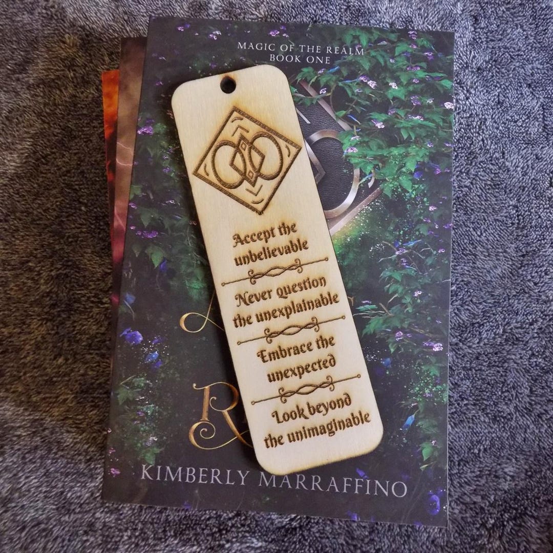 Official Magic of the Realm Bookmarks || Kimberly Marraffino Merch || Wooden Bookmarks ...