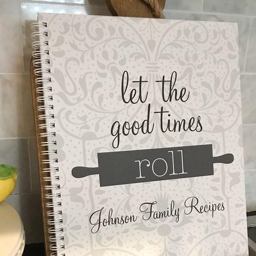 PERSONALIZED Recipe Journal With Natural Linen Cover - Etsy