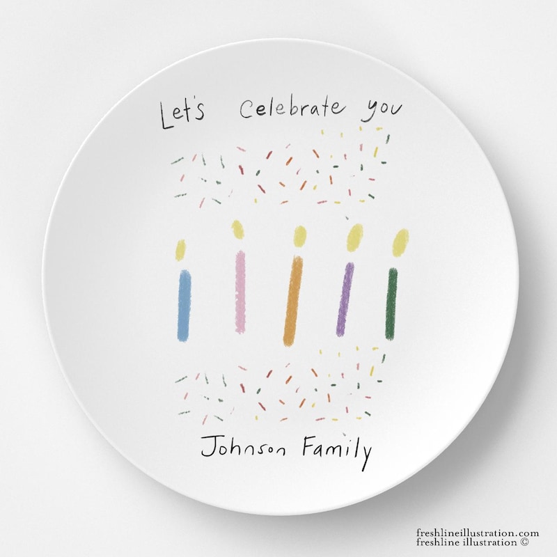 Birthday Plate - Etsy
