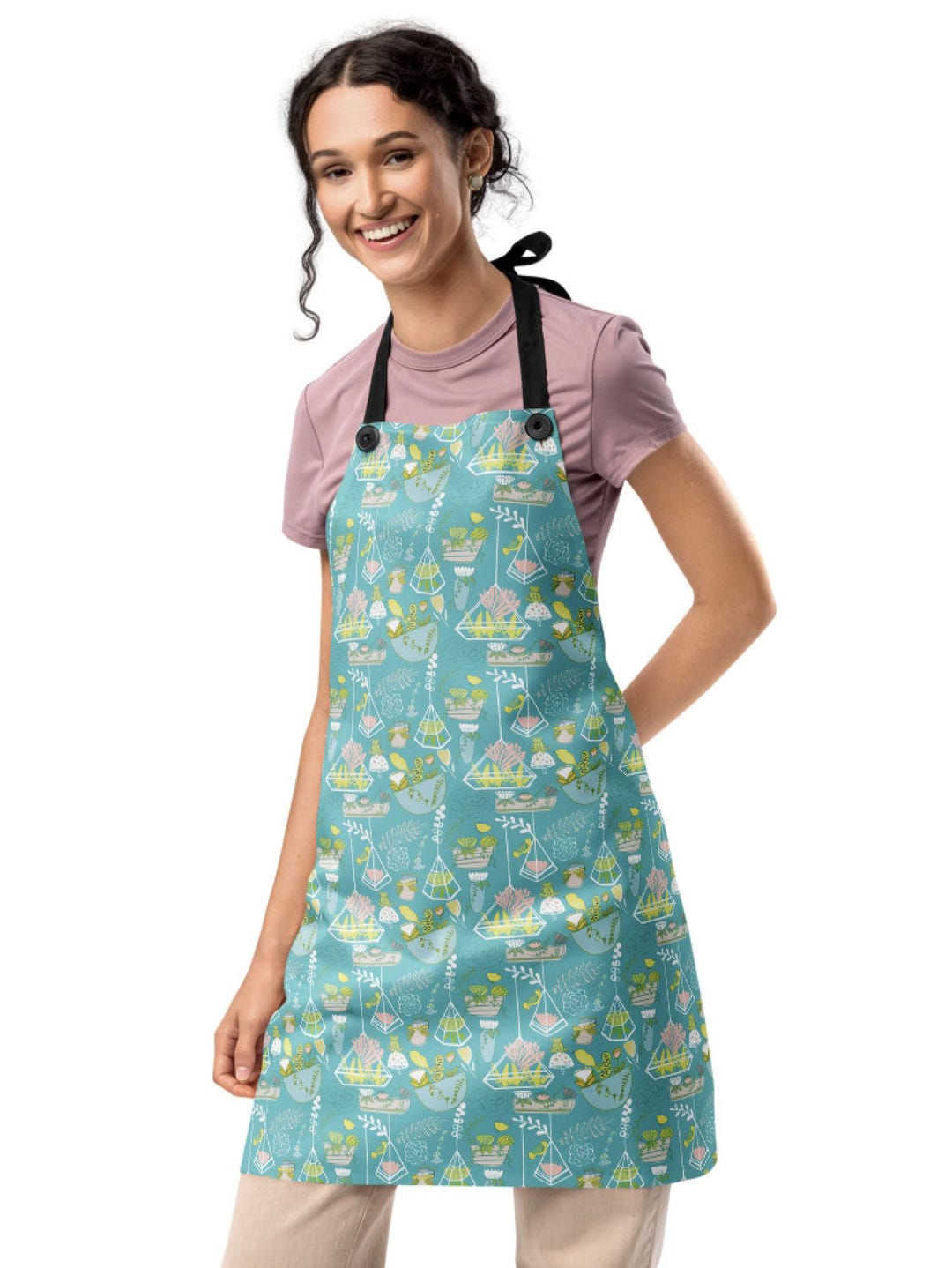 Personalized Print All Over Apron, Custom Name Kitchen Apron, Full ...