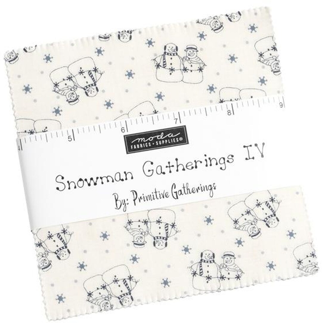 Snowman Gatherings IV Moda Charm Pack 42 - 5" Precut Fabric Quilt ...