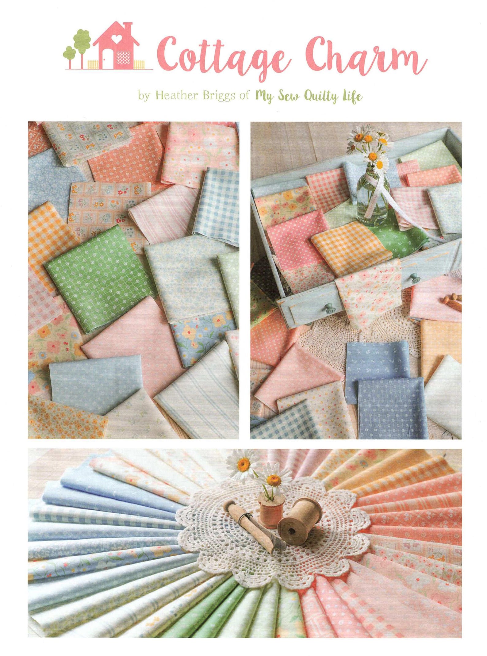 Cottage Charm Moda Charm Pack 42 - 5" Precut Fabric Quilt Squares by ...