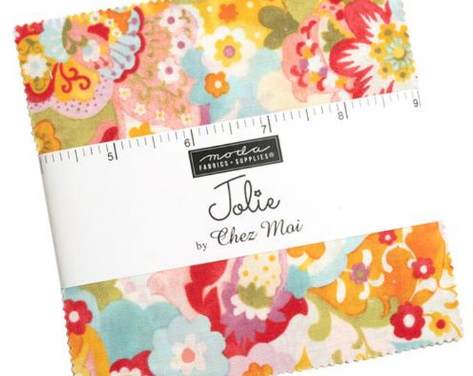 Jolie Moda Charm Pack, 42 - 5" Precut Fabric Quilt Squares by Chez Moi ...