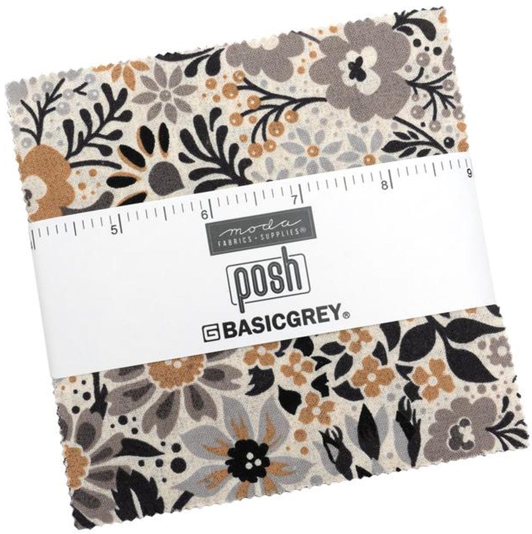 Posh Moda Charm Pack, 42 5-inch Precut Fabric Quilt Squares by ...