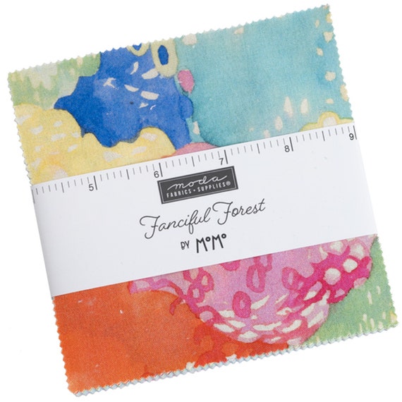 Fanciful Forest Moda Charm Pack 42 5 precut fabric | Etsy