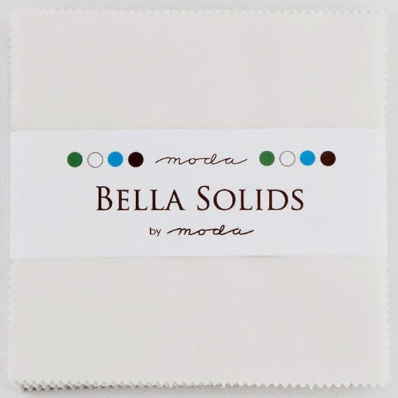 Feather White off-white Bella Solids Moda Charm Pack 42 | Etsy