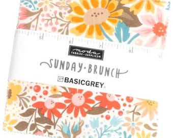 Modern Background More Paper Moda Charm Pack, 42 - 5" Precut Fabric ...