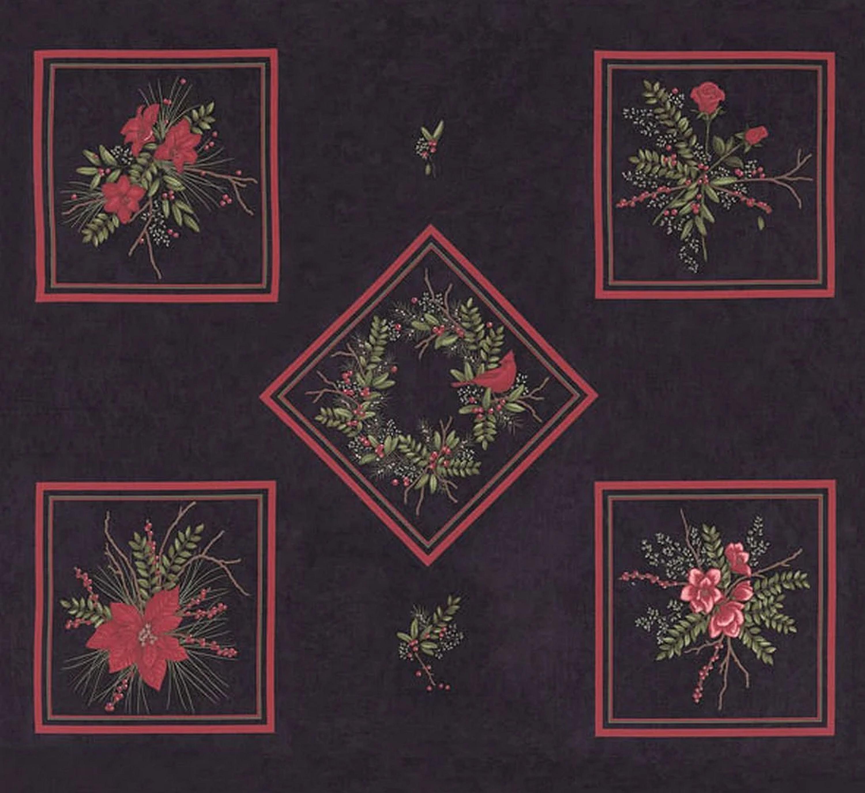 Winter Manor 24"x44" Seasonal Christmas Panel by Holly Taylor Moda 6770 ...