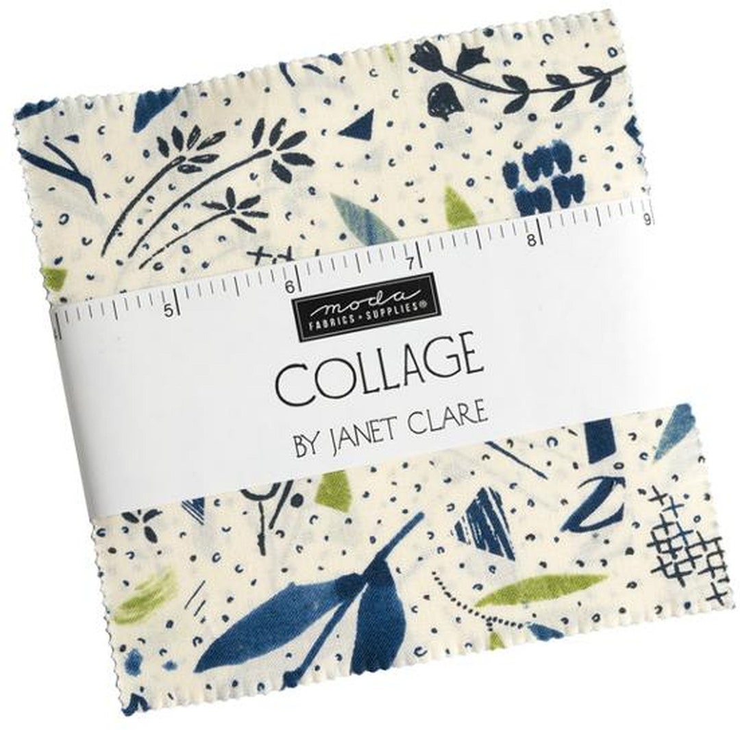 Collage Moda Charm Pack 42 - 5" Precut Fabric Quilt Squares by Janet ...