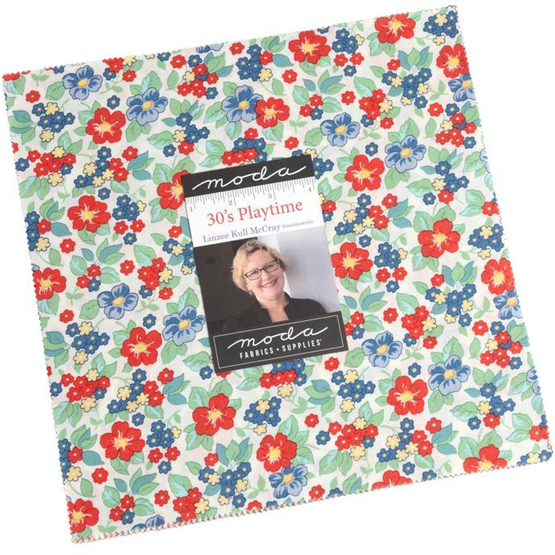 30's Playtime Moda Layer Cake, 42 - 10" Precut Fabric Quilt Squares by ...