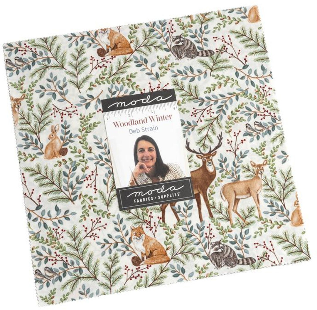 Woodland Winter Moda Layer Cake, 42 - 10" Precut Fabric Quilt Squares ...