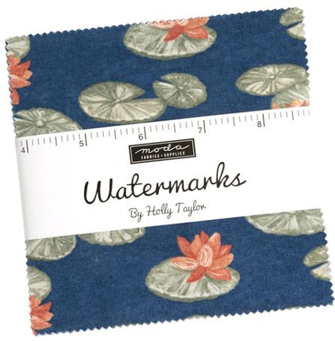 Watermarks Moda Charm Pack 42 5 Precut Fabric Quilt Squares by Holly ...