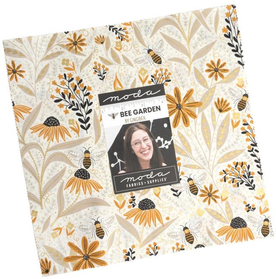 Bee Garden Moda Layer Cake, 42 - 10" Precut Fabric Quilt Squares by ...