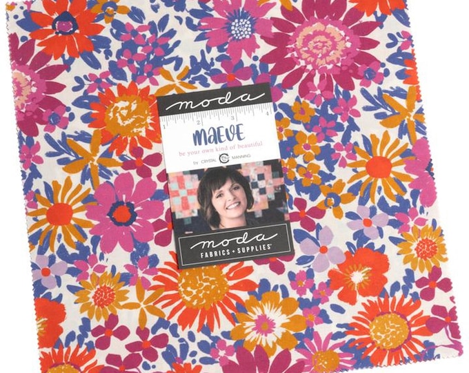 Maeve Moda Layer Cake, 42 - 10" Precut Fabric Quilt Squares by Crystal ...