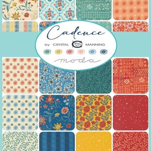Cadence Moda Charm Pack 42 - 5" Precut Fabric Quilt Squares by Crystal ...