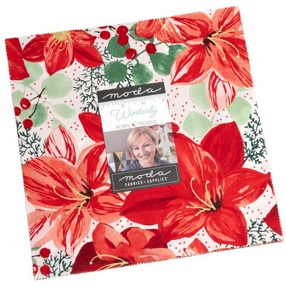 Winterly Moda Layer Cake, 42 - 10" Precut Fabric Quilt Squares by Robin ...