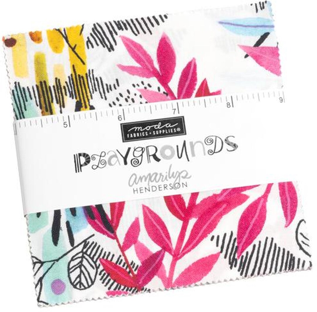 Playgrounds Moda Charm Pack, 42 - 5" Precut Fabric Quilt Squares by ...