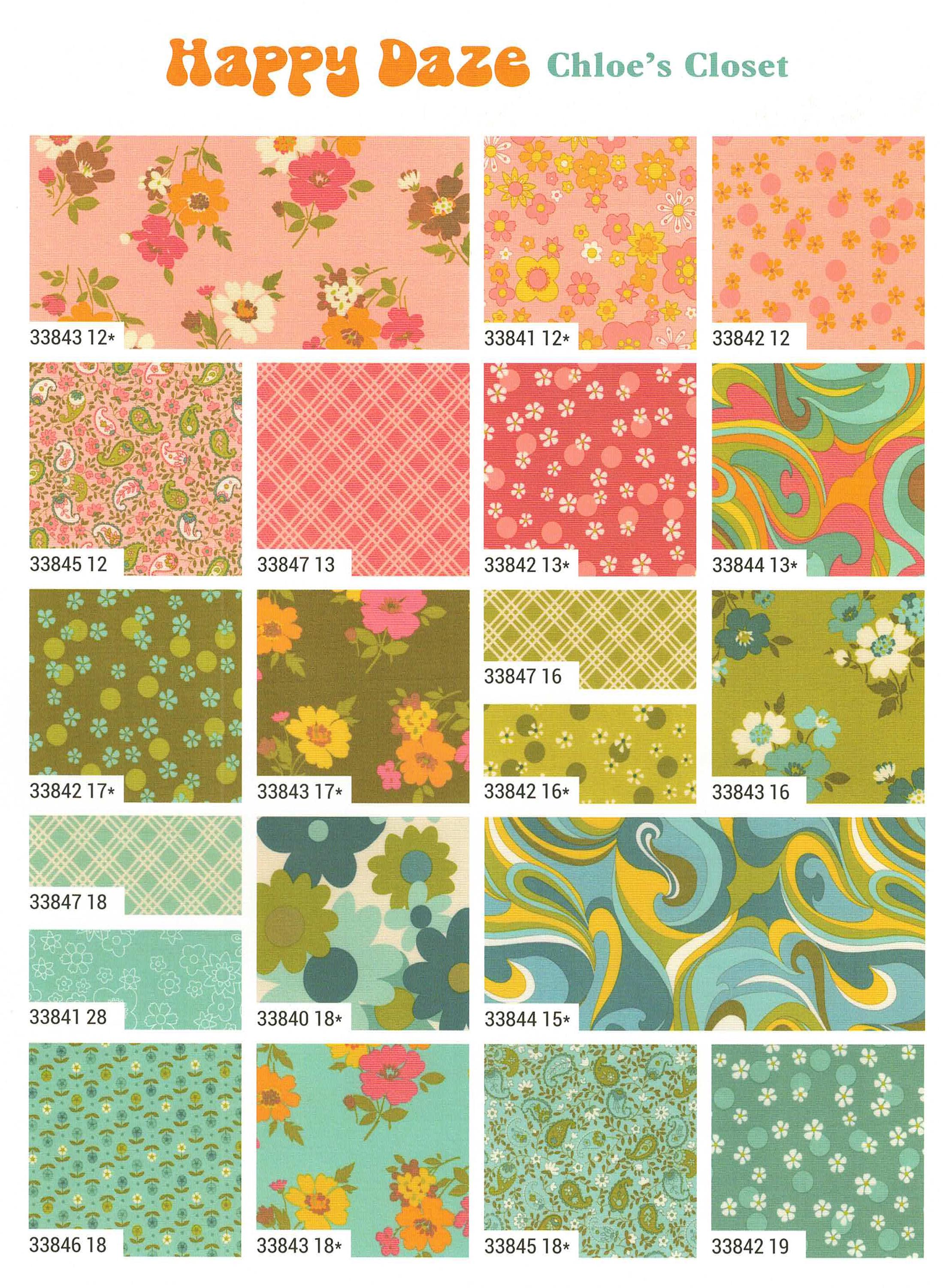 Happy Daze Moda Charm Pack 42 5-inch Precut Fabric Quilt Squares by ...