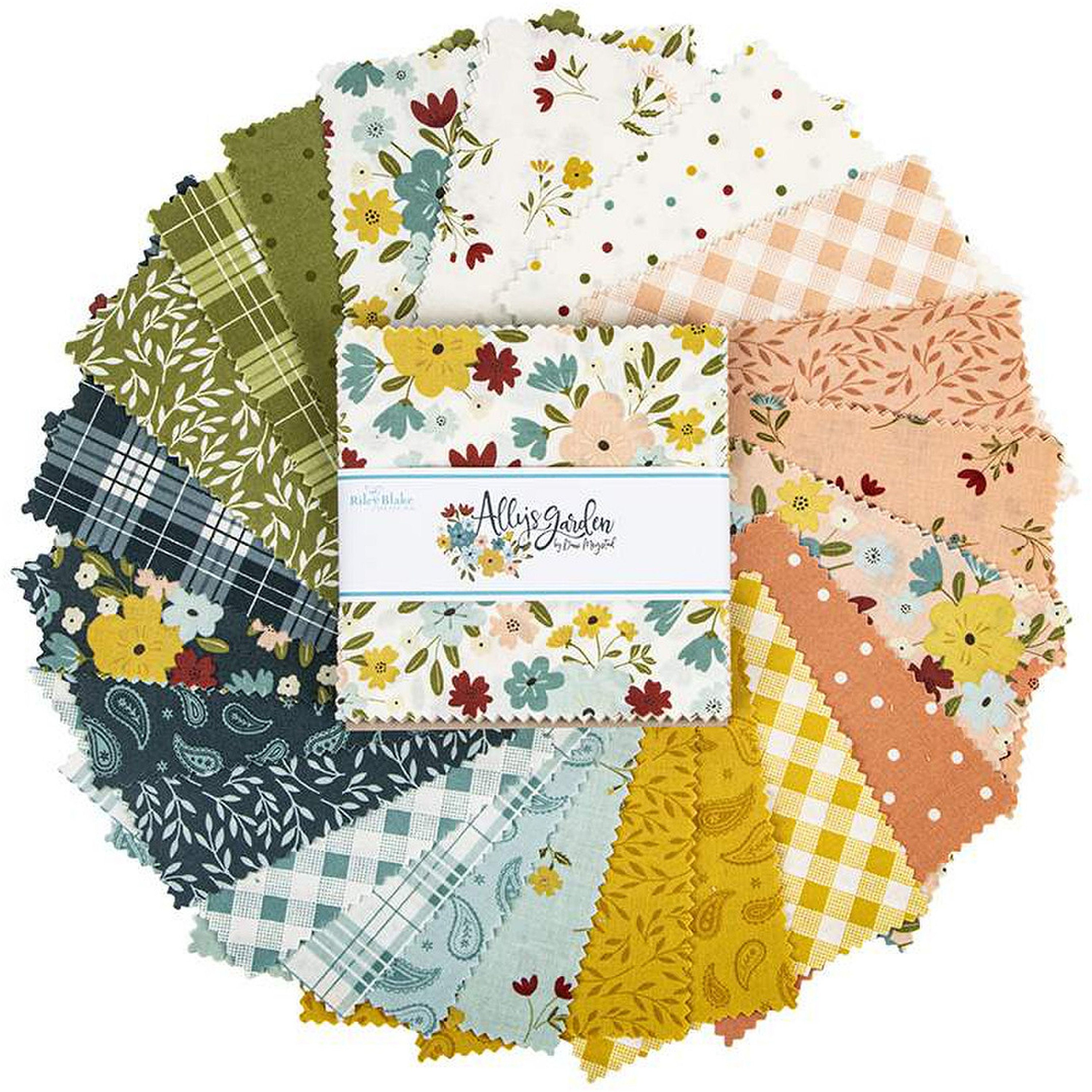 Ally's Garden Riley Blake 5" Stacker 42 Precut Fabric Quilt Squares by ...
