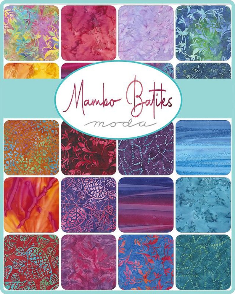 Mambo Batiks Moda Charm Pack 42 5 Precut Fabric Quilt - Etsy