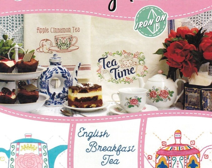 NEW Tea Time Designs Aunt Martha's Hot Iron Embroidery Transfer Booklet ...