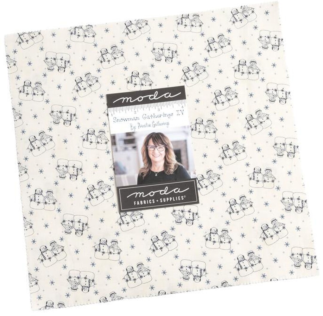 Snowman Gatherings IV Moda Layer Cake, 42 - 10" Precut Fabric Quilt ...