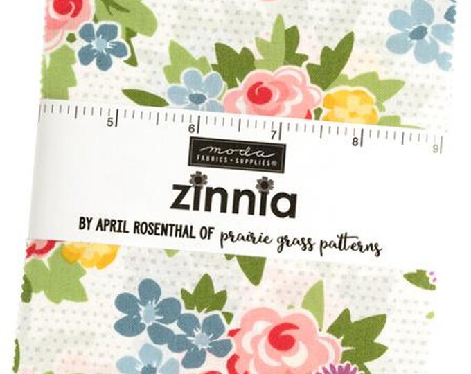 Zinnia Moda Charm Pack 42 5 Precut Fabric Quilt Squares by April ...