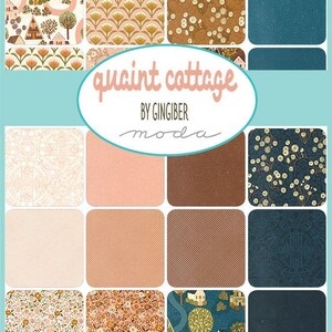 Quaint Cottage Moda Charm Pack 42 - 5" Precut Fabric Quilt Squares by ...