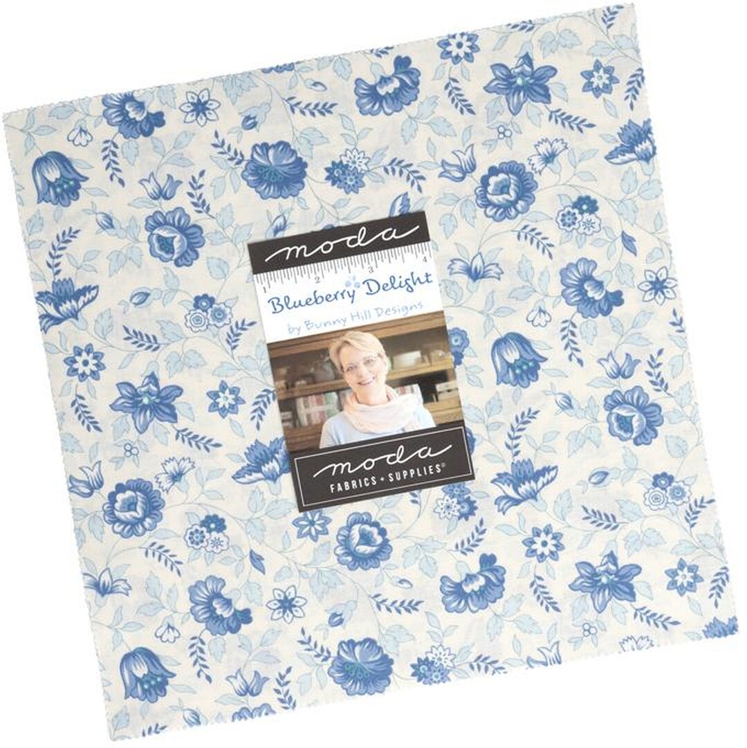 Blueberry Delight Moda Layer Cake, 42 10 Precut Fabric Quilt Squares by ...
