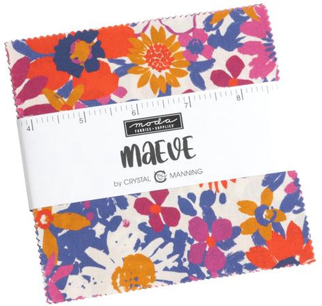 Maeve Moda Charm Pack 42 - 5" Precut Fabric Quilt Squares by Crystal ...