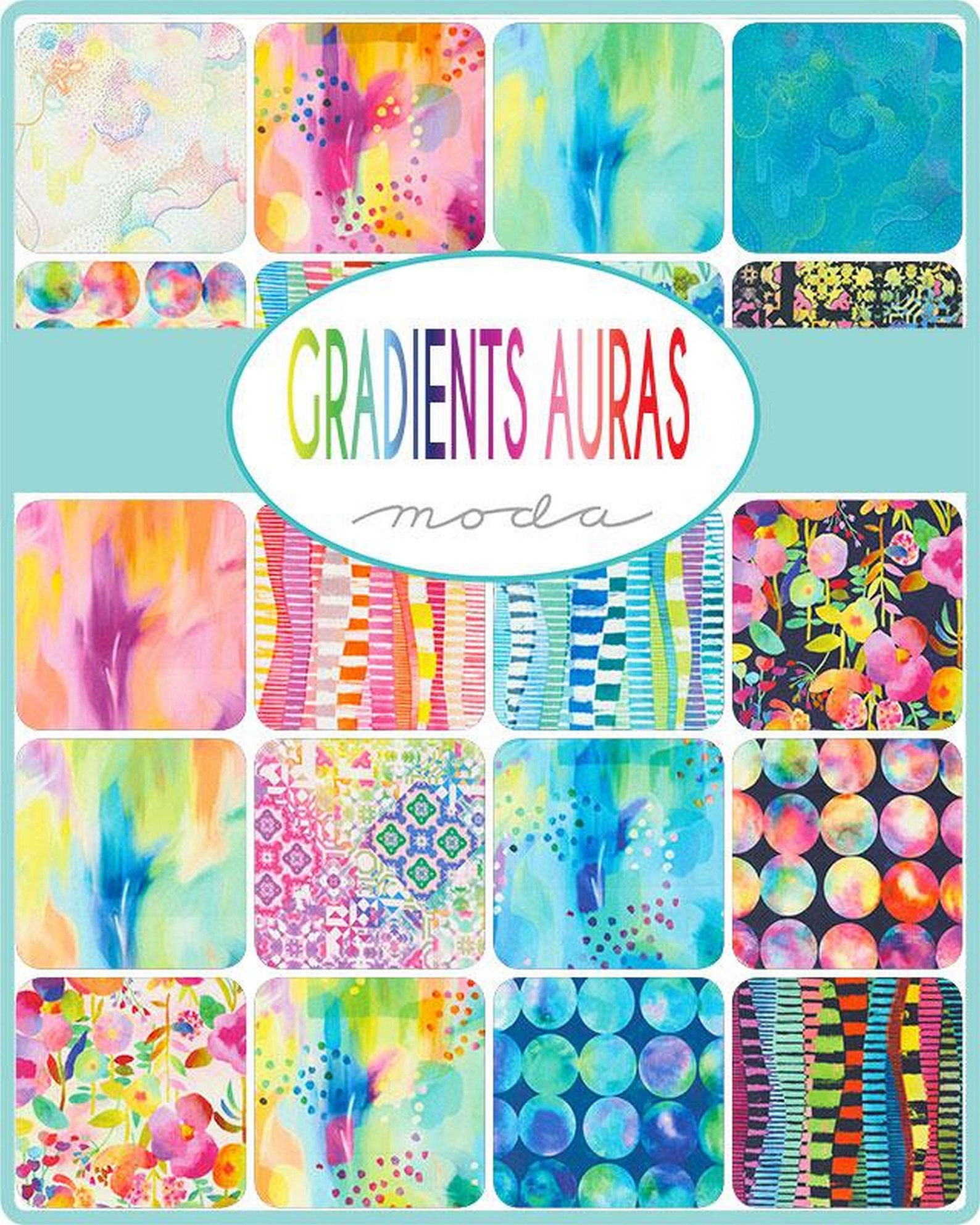 Gradients Auras Moda Charm Pack 42 - 5" Precut Fabric Quilt Squares - Etsy