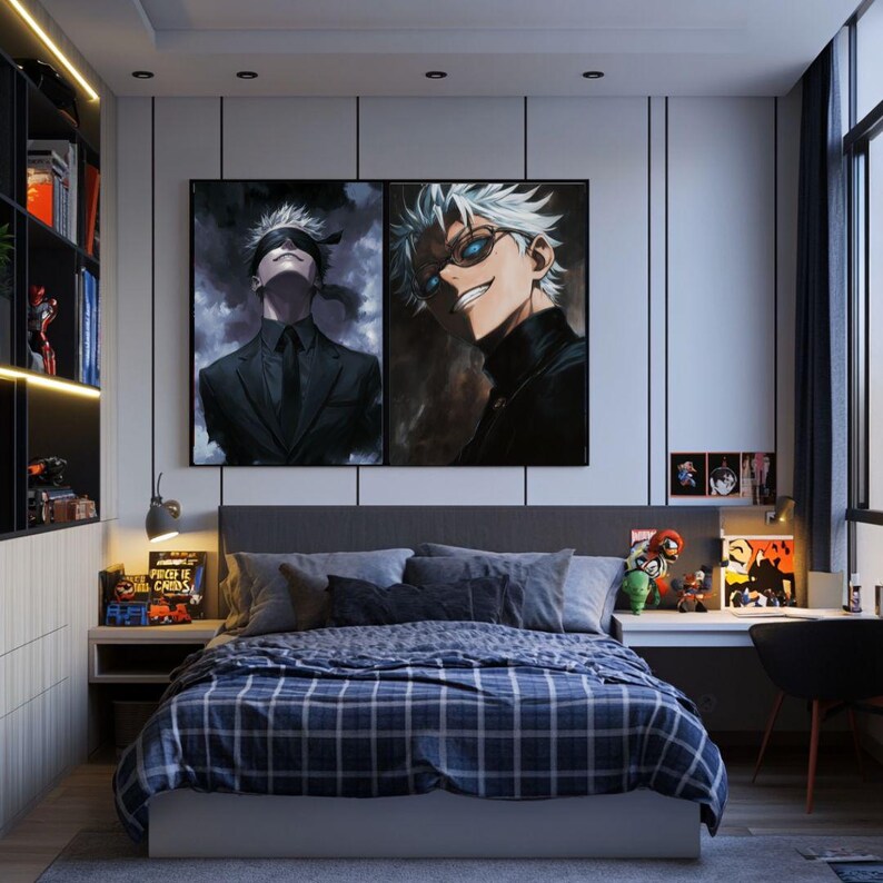 Gojo Satoru - Jujutsu Kaisen Wall Art - Anime-inspired Digital ...