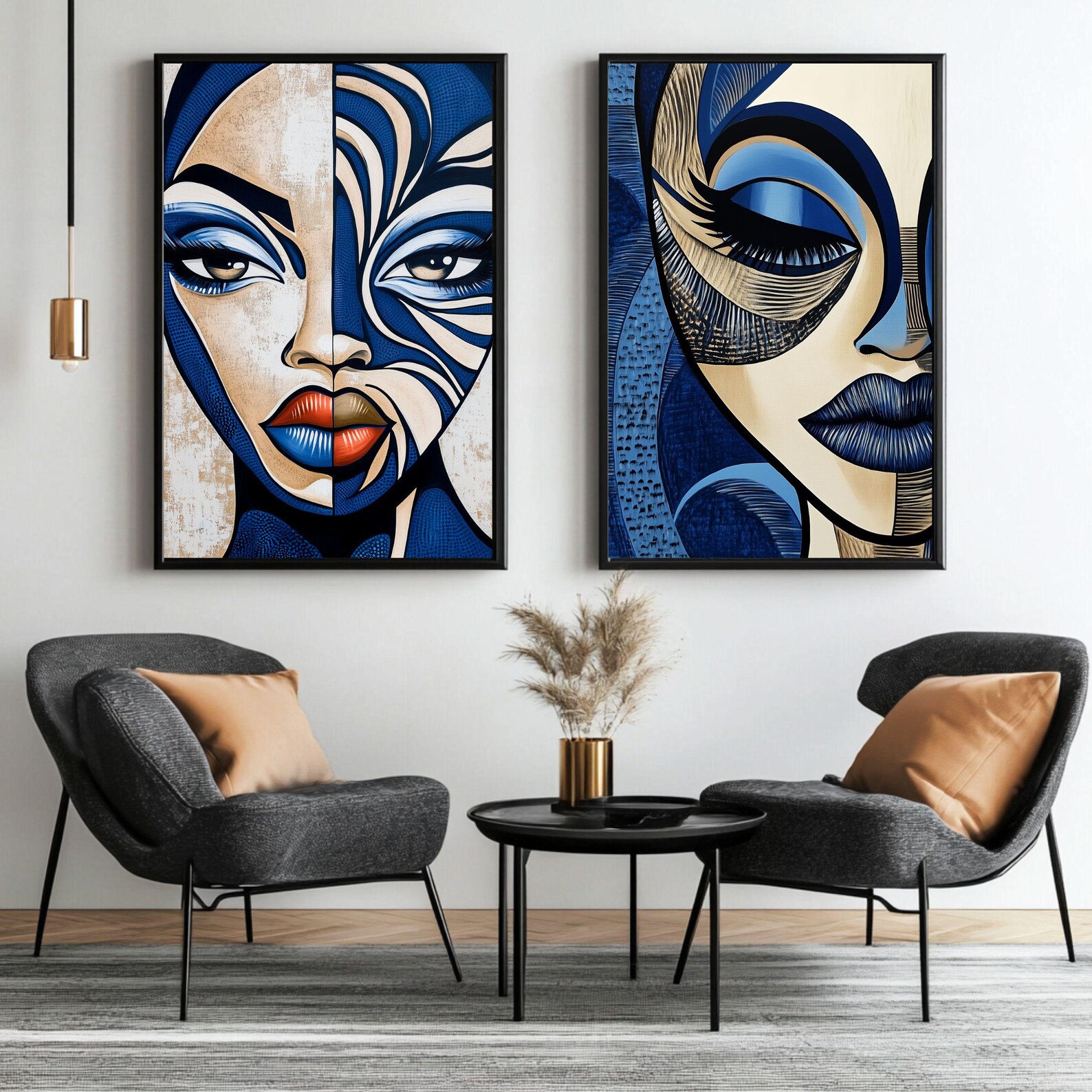 Woman Face Art Prints - African Woman Art - African Portrait Abstract ...