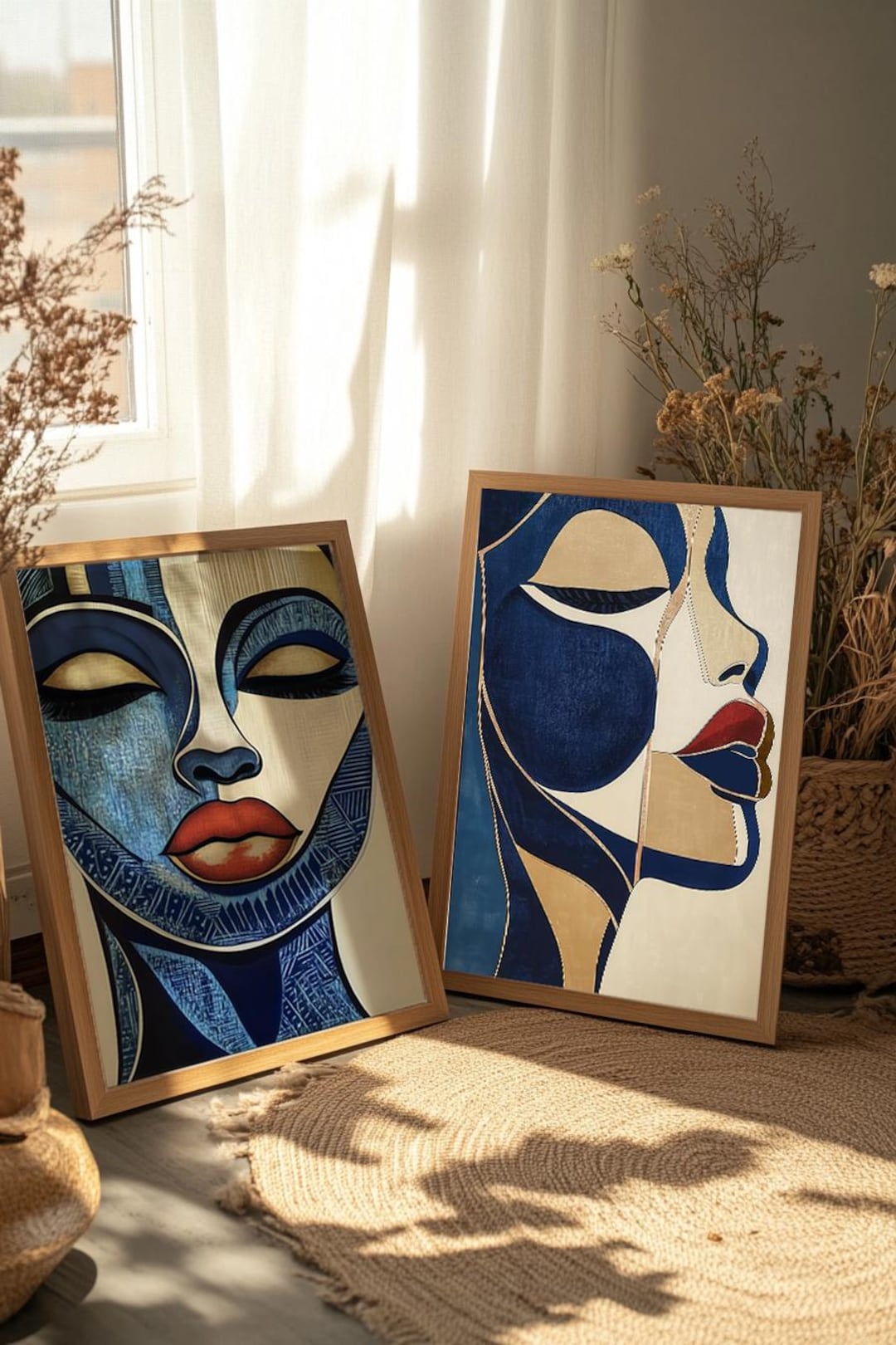 African Art Prints Women's Face Art Print African African Abstract Art ...