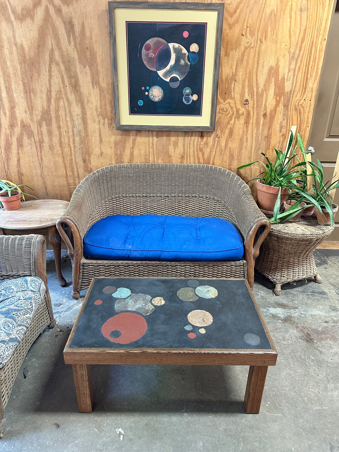 Slate Inlay Coffee Table Inspired by Wassily Kandinsky. Heavy Circles ...