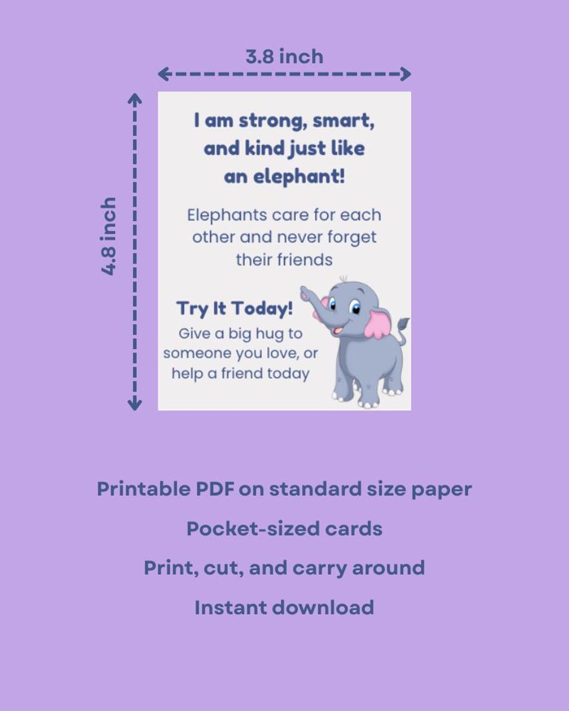 Animal Affirmation Cards for Kids, Mindful Activities for Home or ...