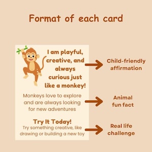 Animal Affirmation Cards for Kids, Mindful Activities for Home or ...